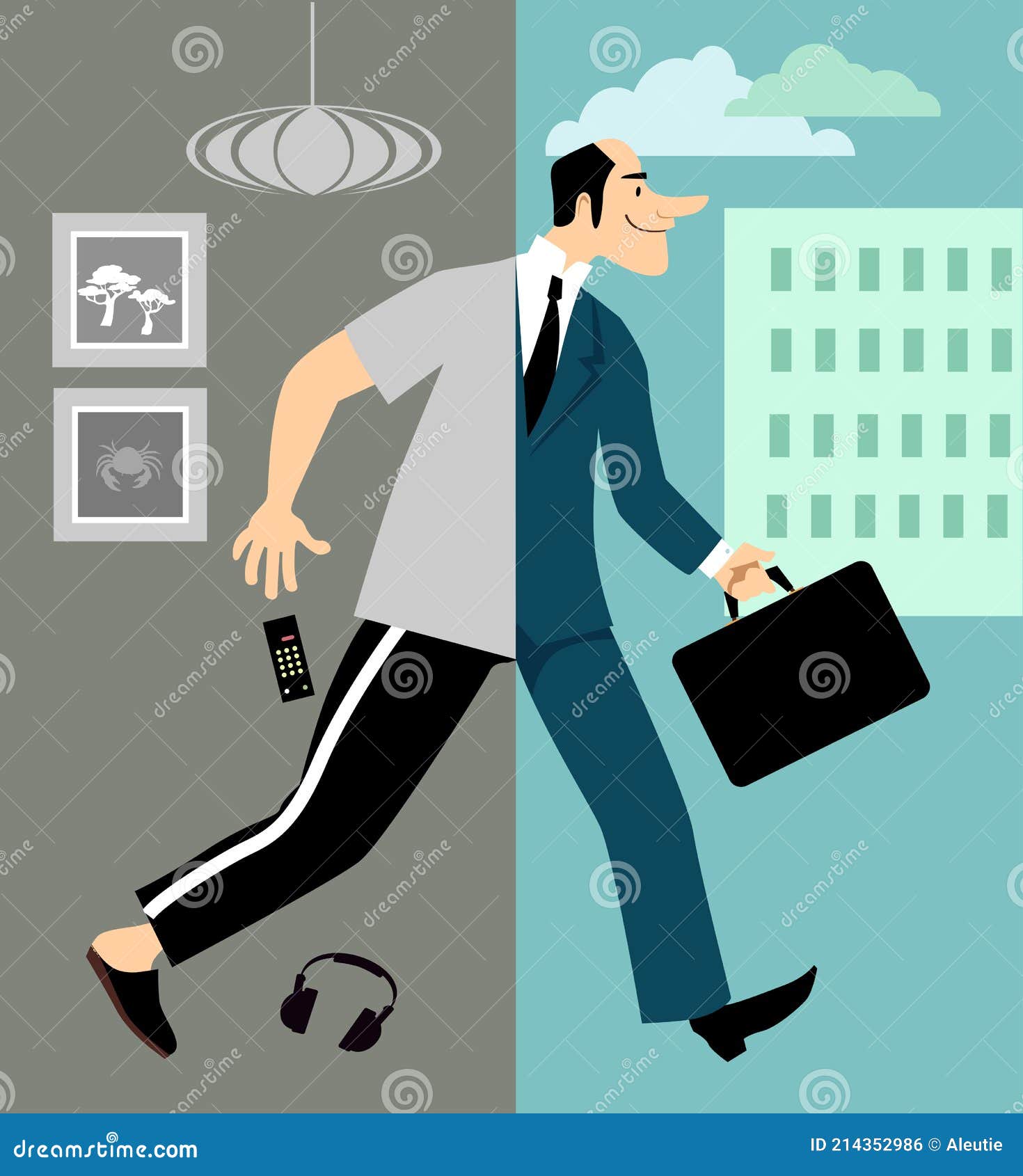 Returning To Office after a Lockdown Stock Vector - Illustration of ...