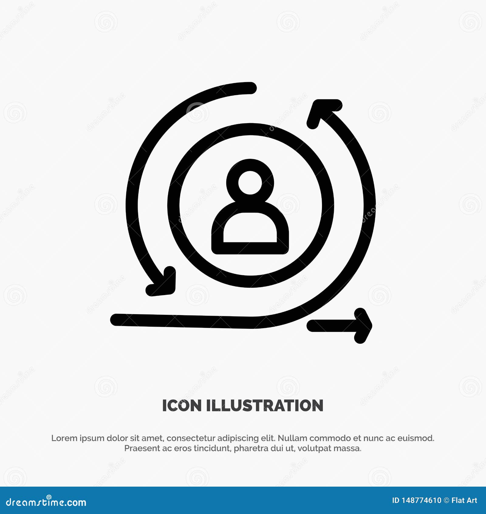 Returning, Visitor, Returning Visitor, Digital Line Icon Vector Stock ... Returning, Visitor, Returning Visitor, Digital Line Icon Vector Stock ...
