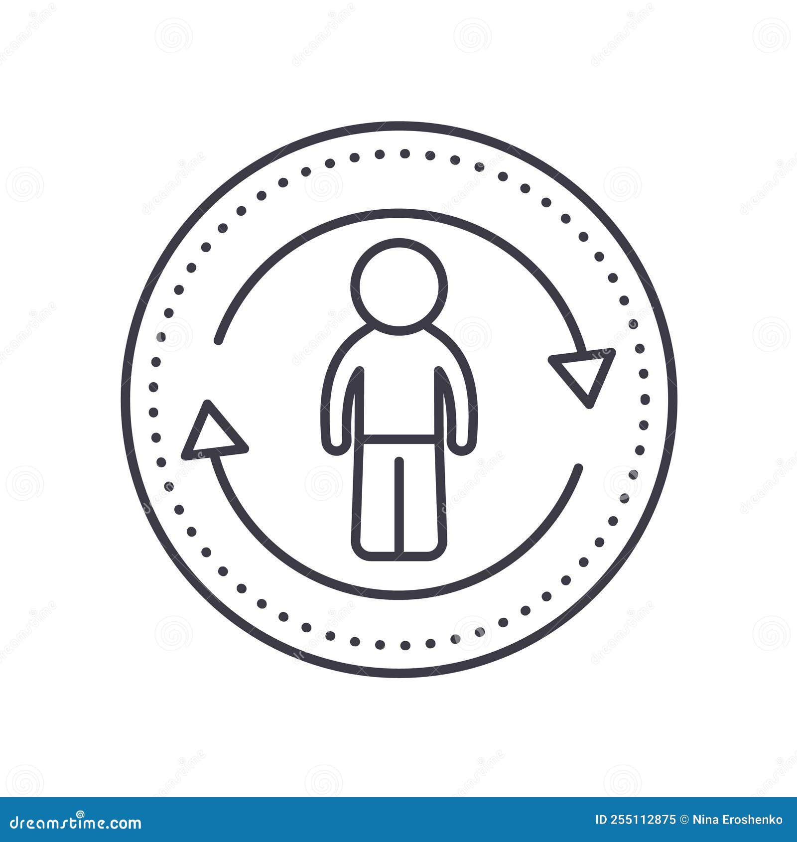 Returning Visitors Line Icon, Outline Symbol, Vector Illustration ... Returning Visitors Line Icon, Outline Symbol, Vector Illustration ...