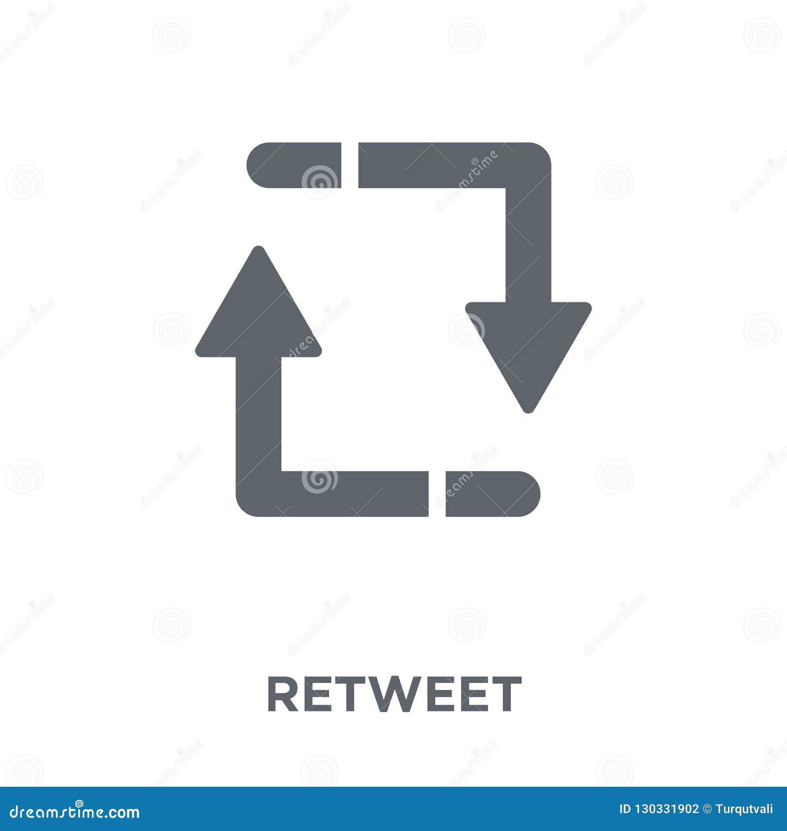 Retweet Icon from User Interface Collection. Stock Vector ...