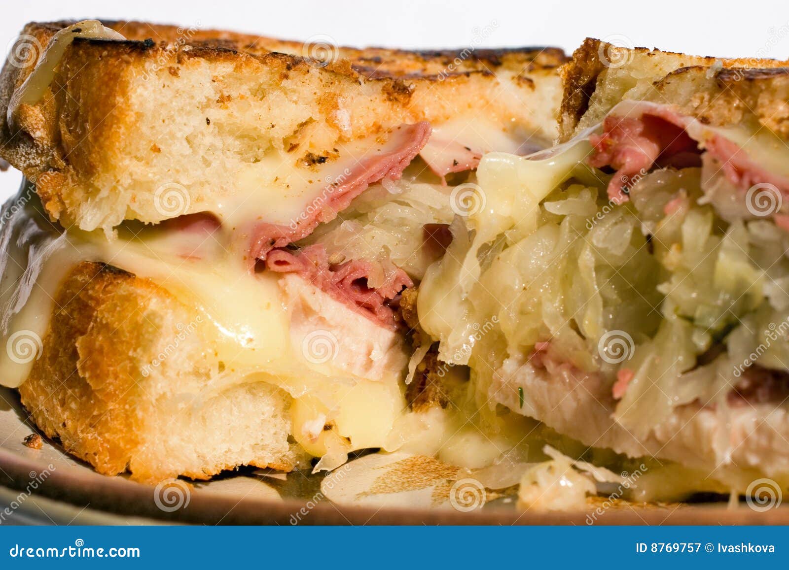 Reuben sandwich stock image. Image of hungry, reuben, sandwich - 8769757