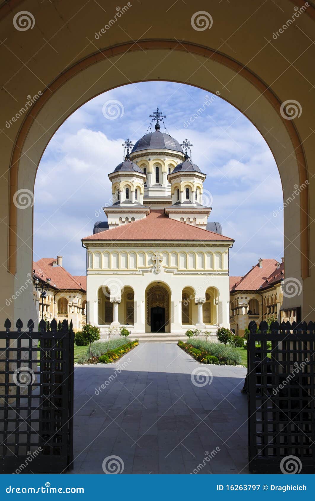 Reunification Church in Alba Iulia, Romania Stock Image - Image of bell ...