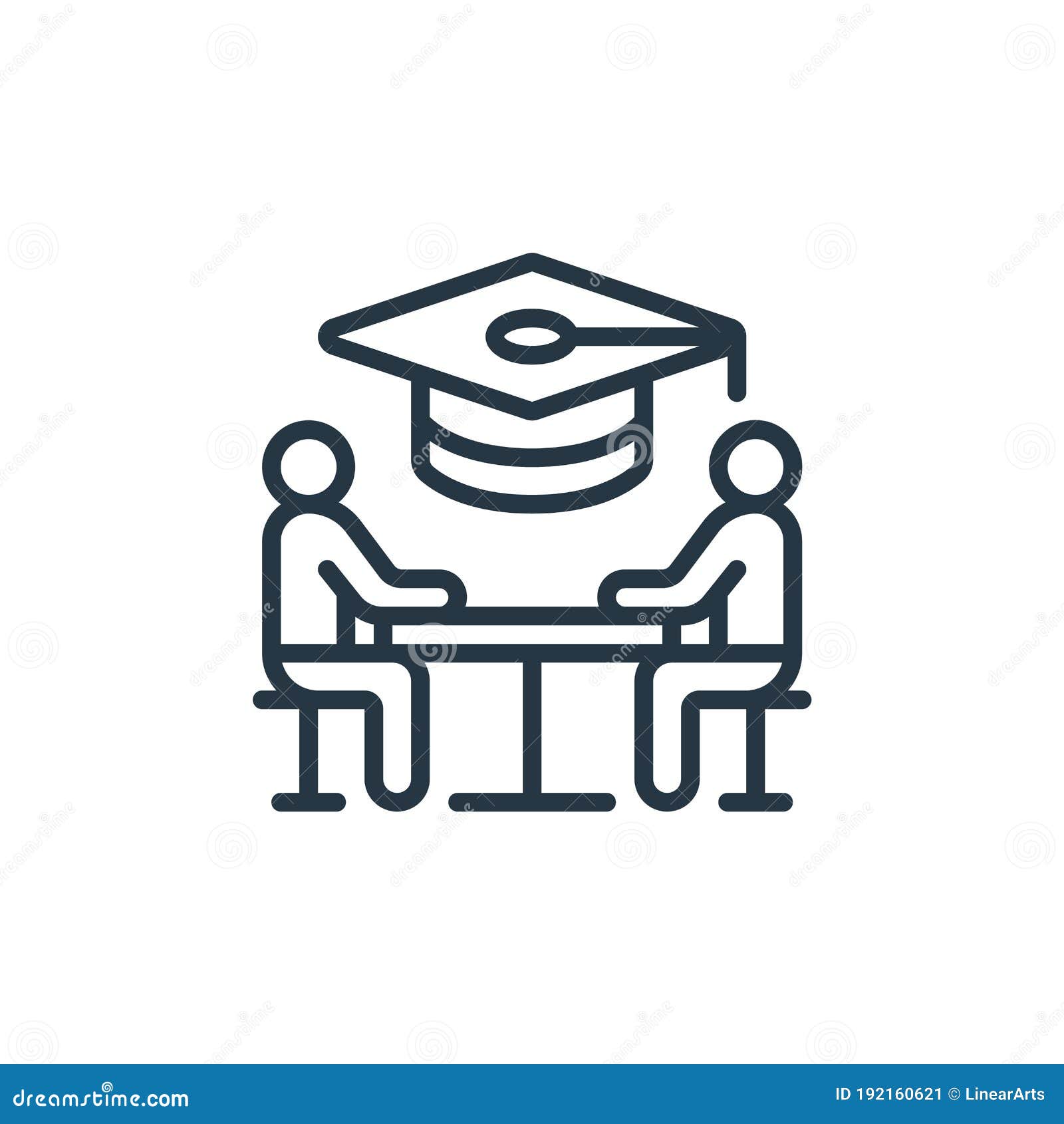 Reunion Icon Vector from Event Management Concept. Thin Line ...