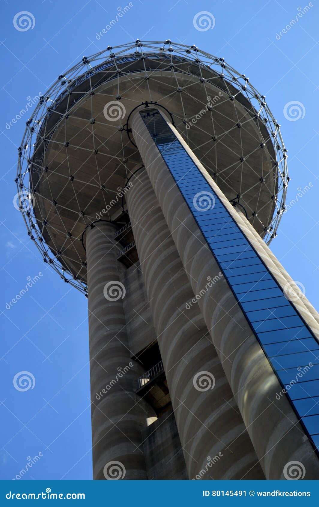 Reunion Tower stock image. Image of reunion, tower, view - 80145491