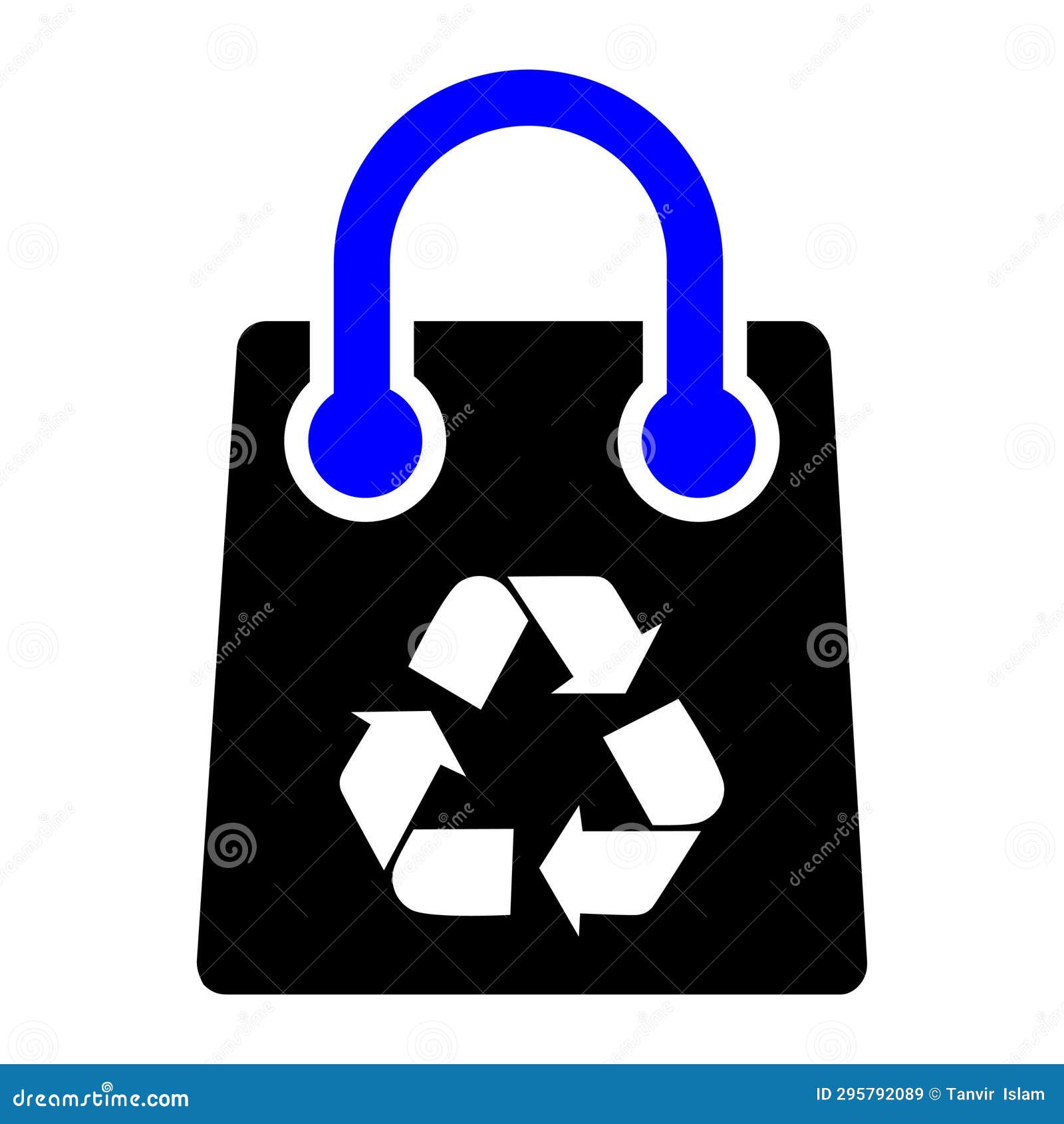 Reusable Bag Icon stock vector. Illustration of packaging - 295792089