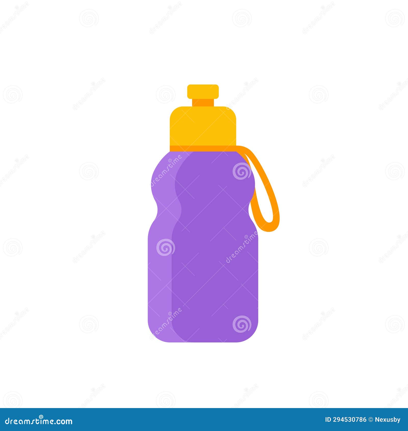 Reusable Bottle for Water Vector Icon on White Stock Vector ...