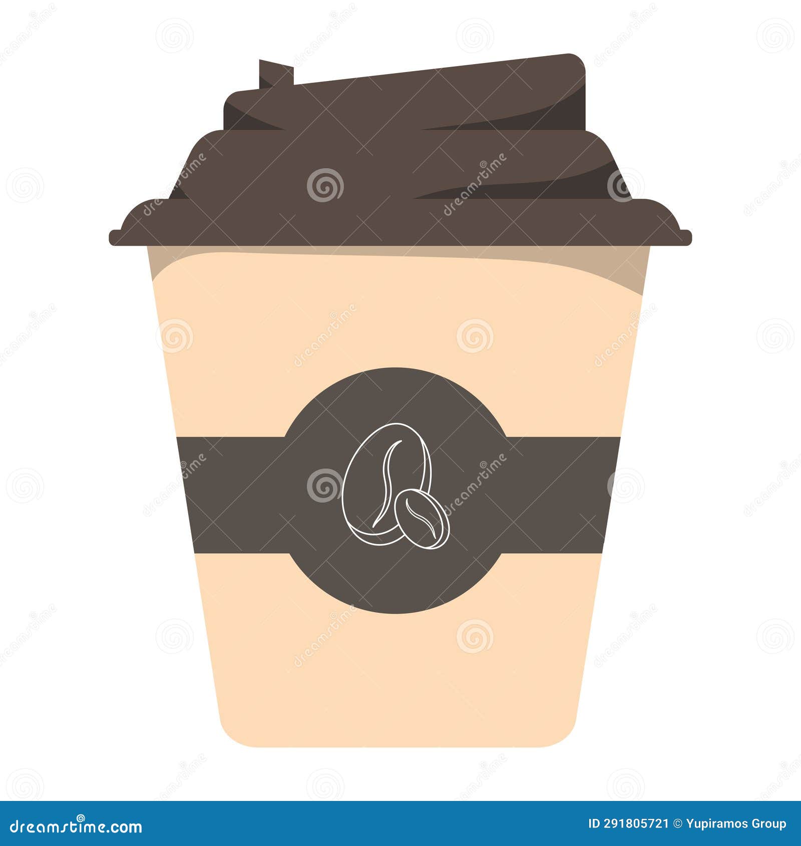 Reusable coffee cup design stock illustration. Illustration of glass ...