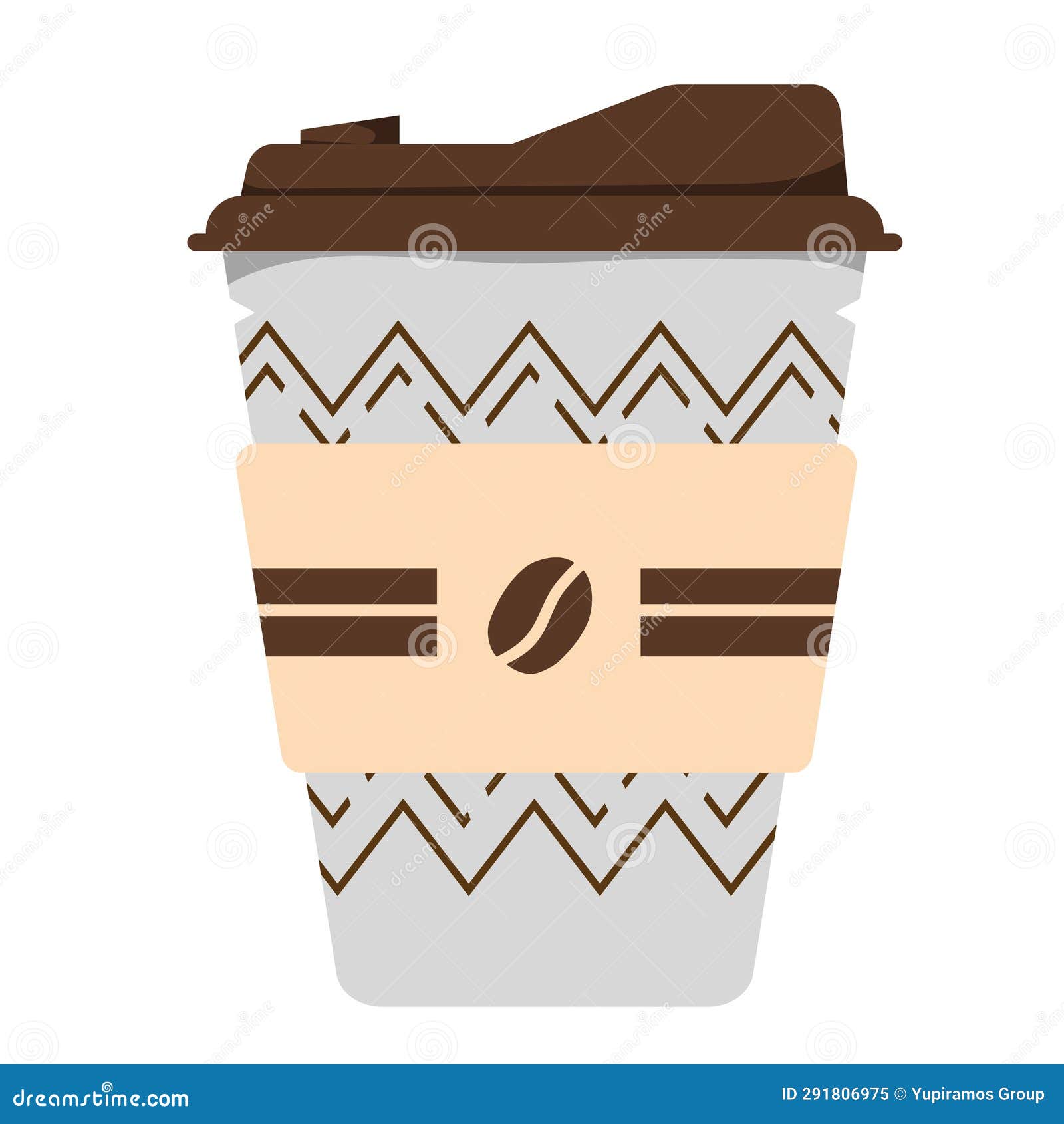 Reusable coffee cup design stock illustration. Illustration of portable ...