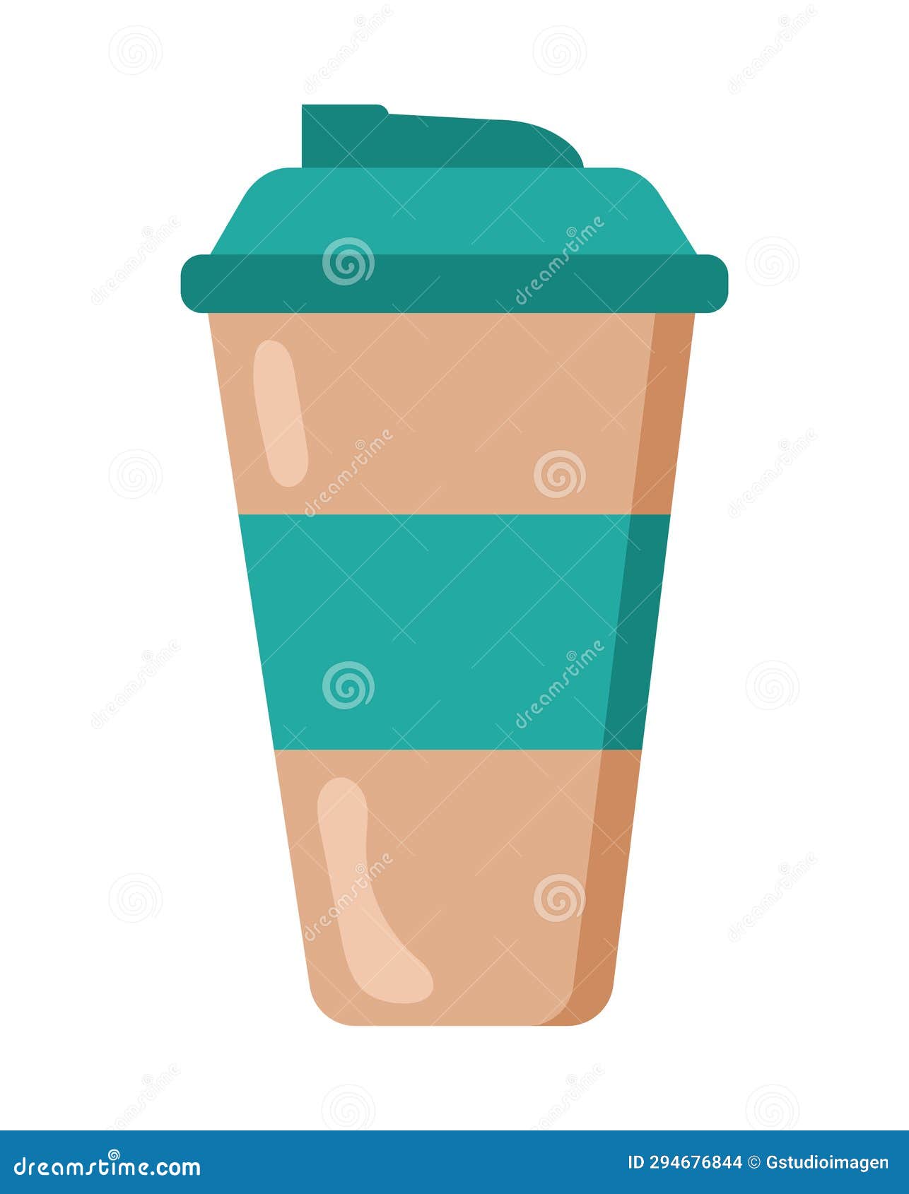 Reusable Coffee Cup And Disposable Cup - Zero Waste Concept ...