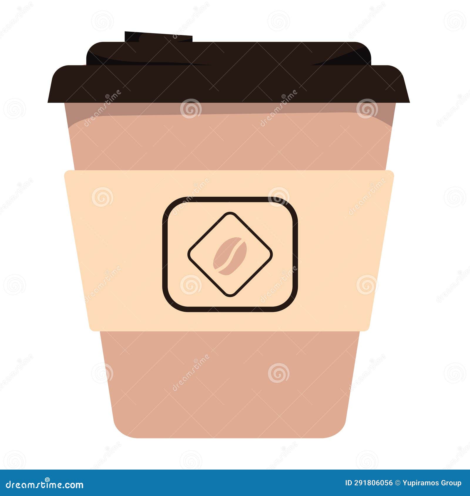 Reusable Coffee Cup Illustration Stock Illustration - Illustration of ...