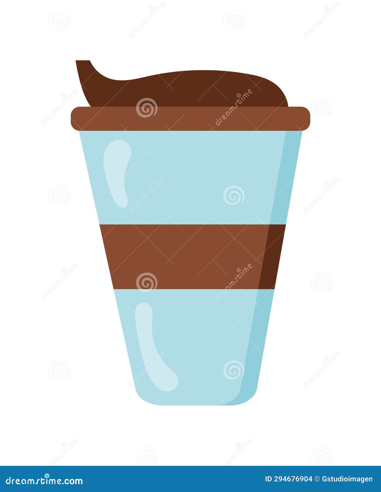 Reusable Coffee Cup Illustration Stock Vector - Illustration of ...