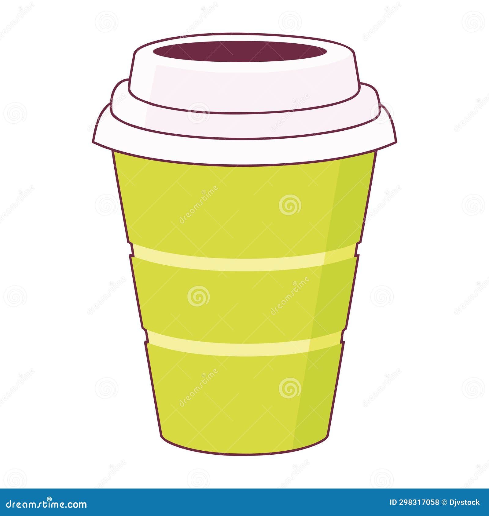 Reusable Coffee Cup Recycling Stock Vector - Illustration of takeaway ...