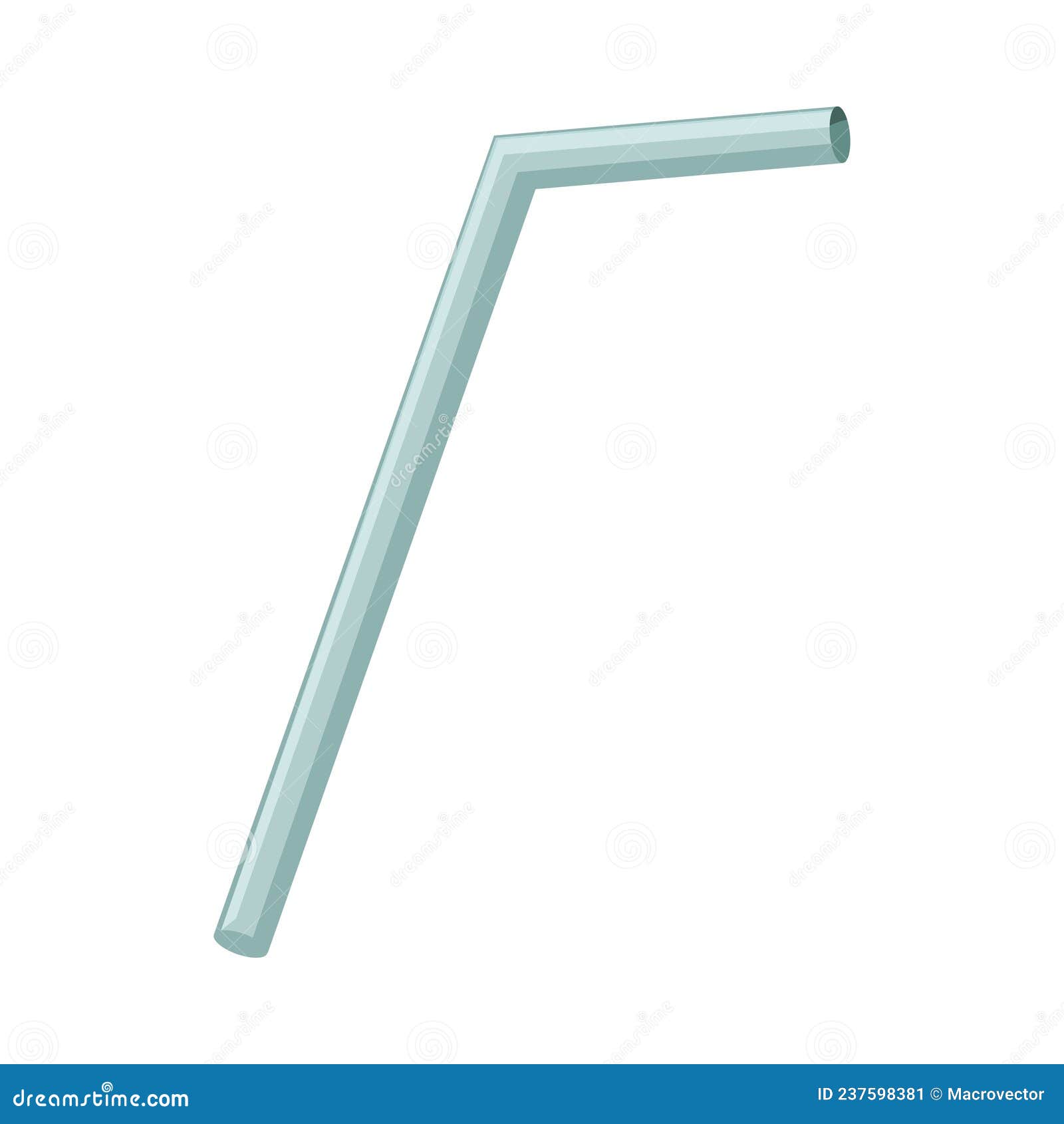 Reusable Sipping Straw Composition Stock Vector - Illustration of ...