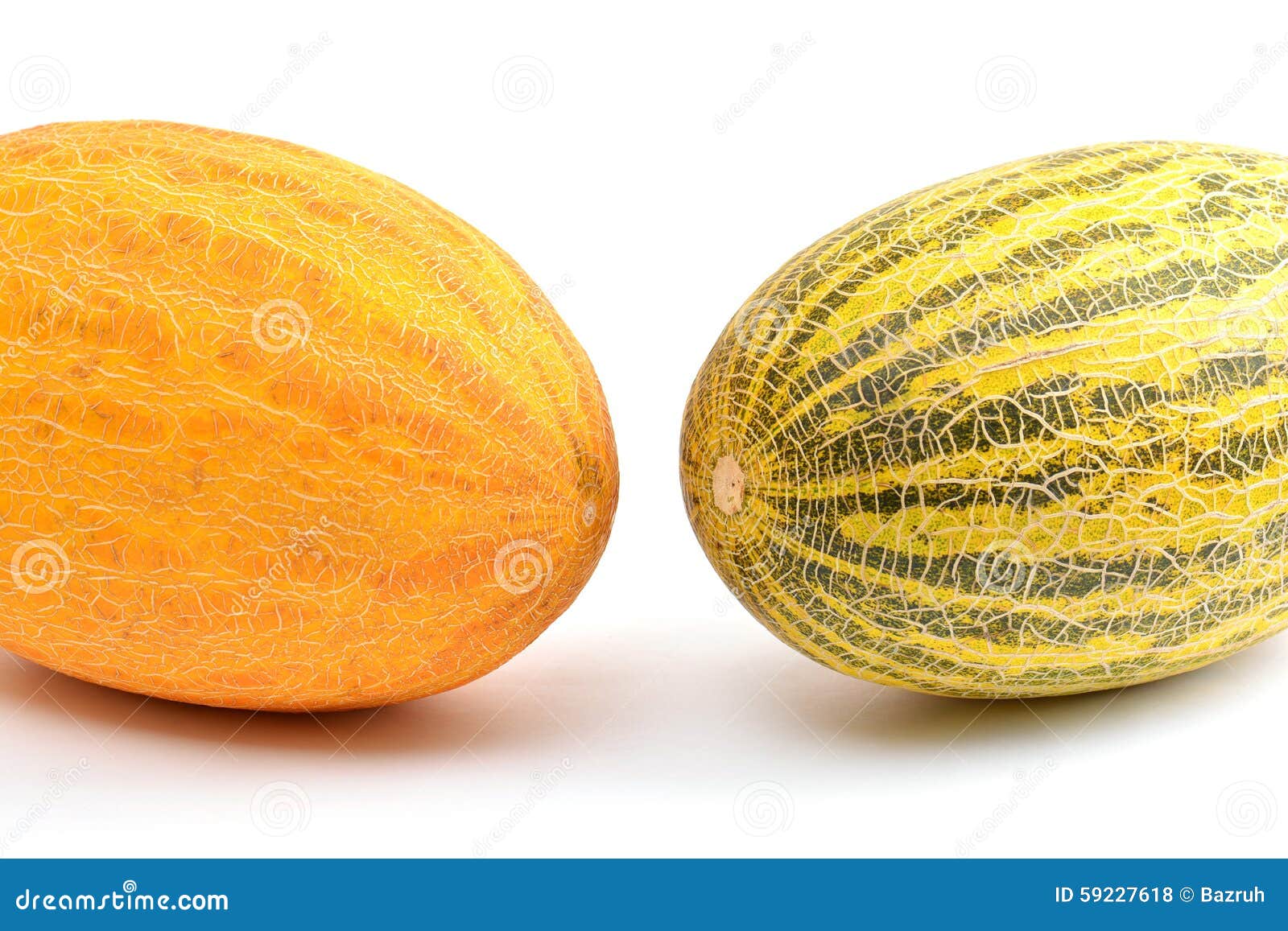 Reusachtige gele meloenen stock foto. Image of voedsel - 59227618