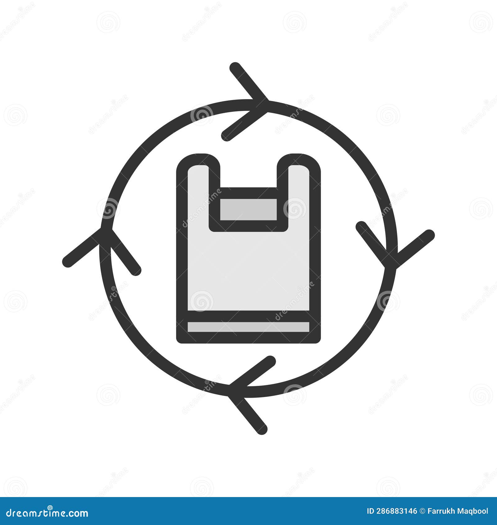 Reuse Icon Image. stock vector. Illustration of concept - 286883146