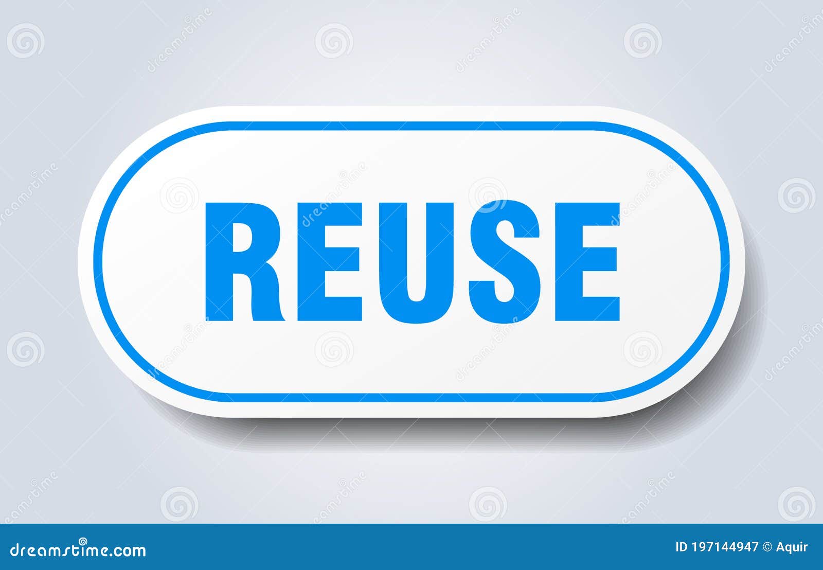 Reuse Sign With Green Rotate Arrows In Linear Style Isolated On White ...