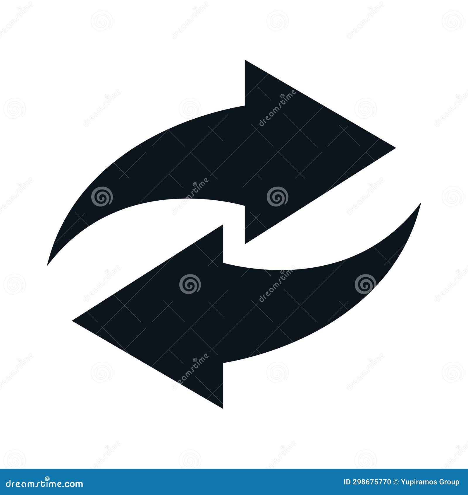 Reuse symbol illustration stock vector. Illustration of signs - 298675770