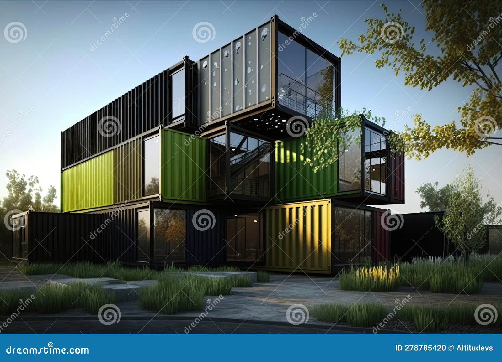 Reusing Old Shipping Containers for Eco-friendly Office Building Stock ...
