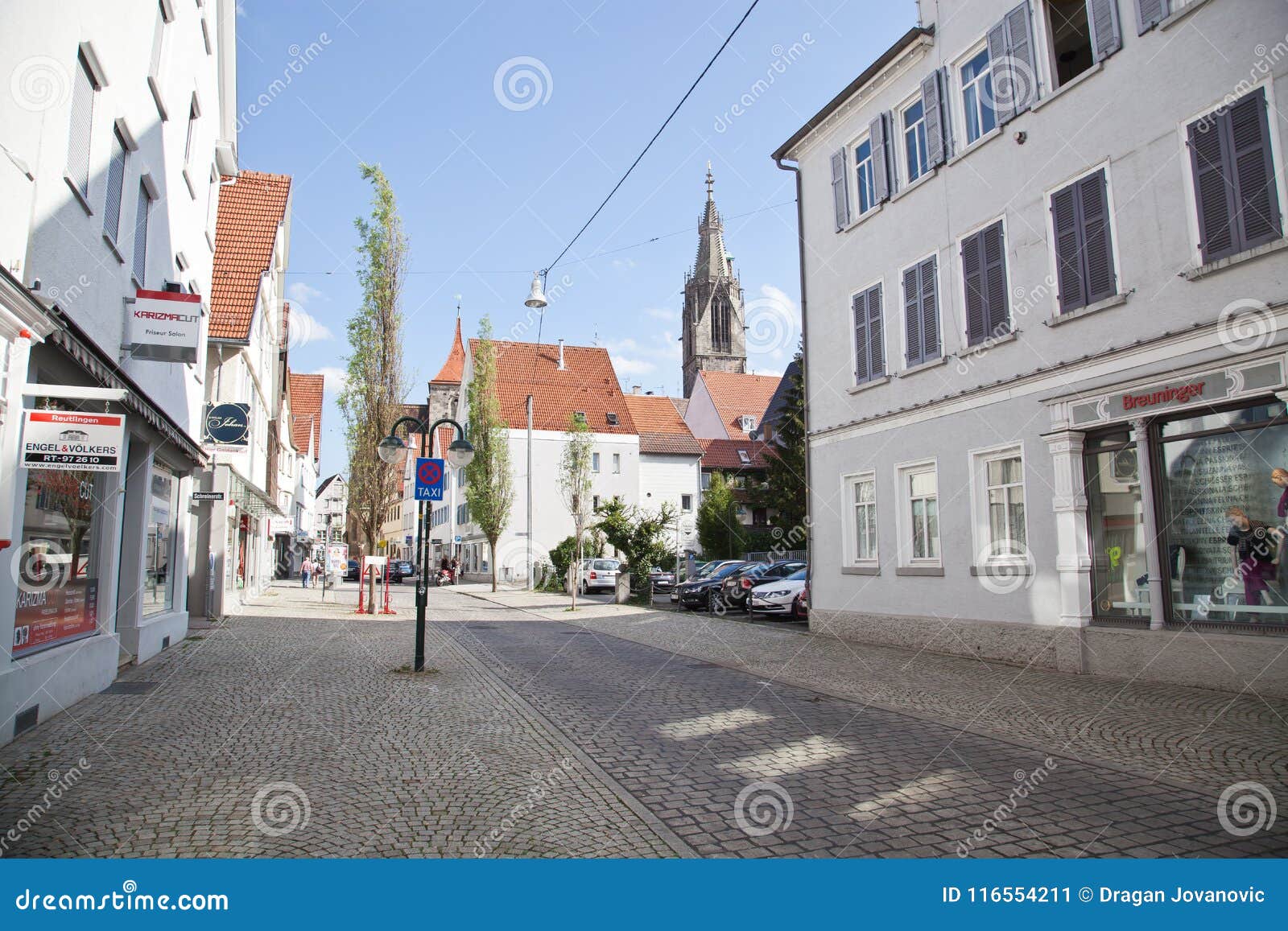 Reutlingen. Downtown editorial photo. Image of germany - 116554211