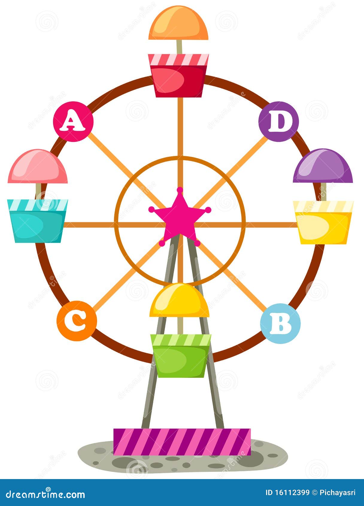 Reuzenrad stock illustratie. Illustration of decoratief - 16112399