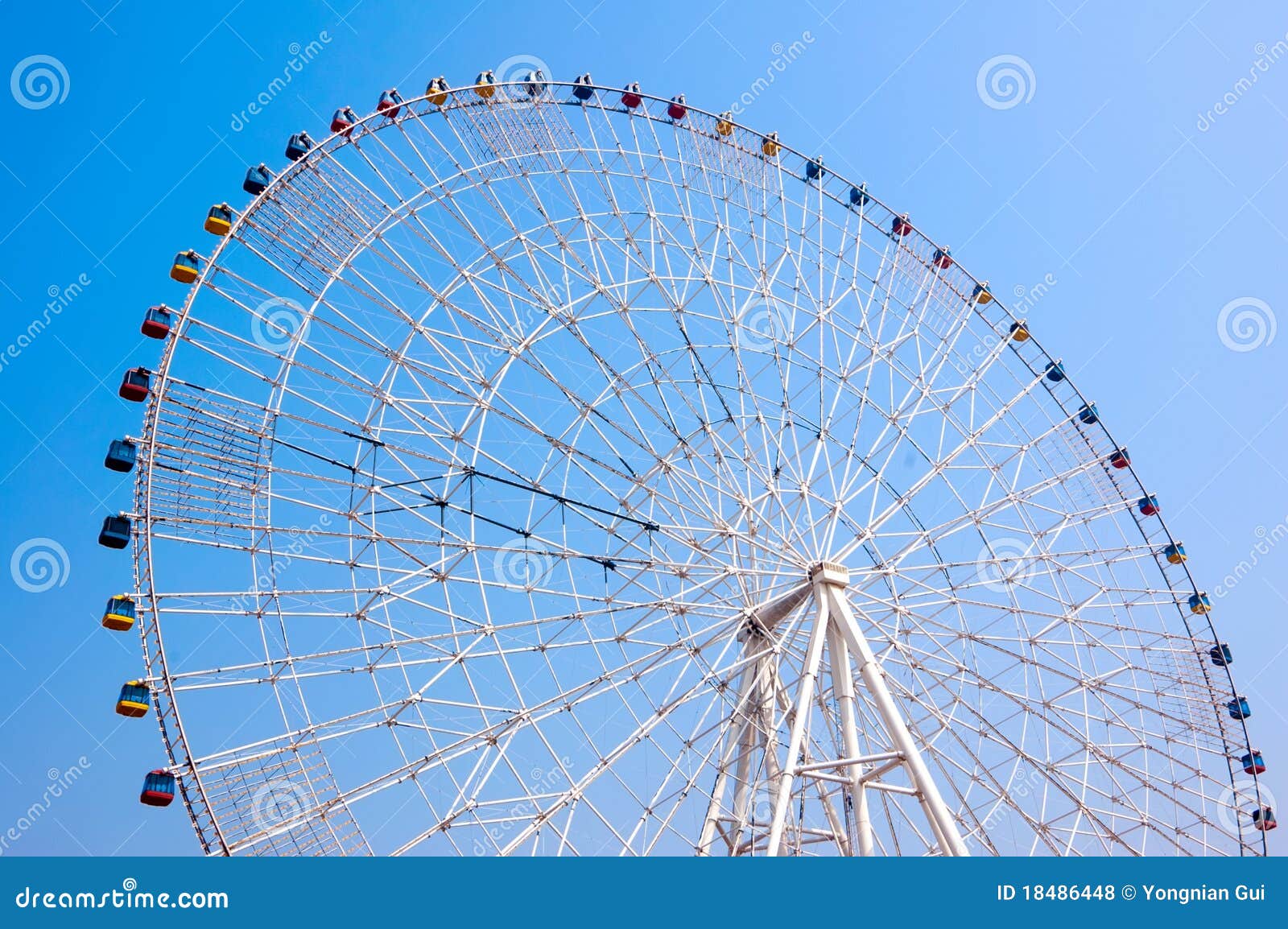 Reuzenrad stock foto. Image of hoogte, wiel, vakantie - 18486448