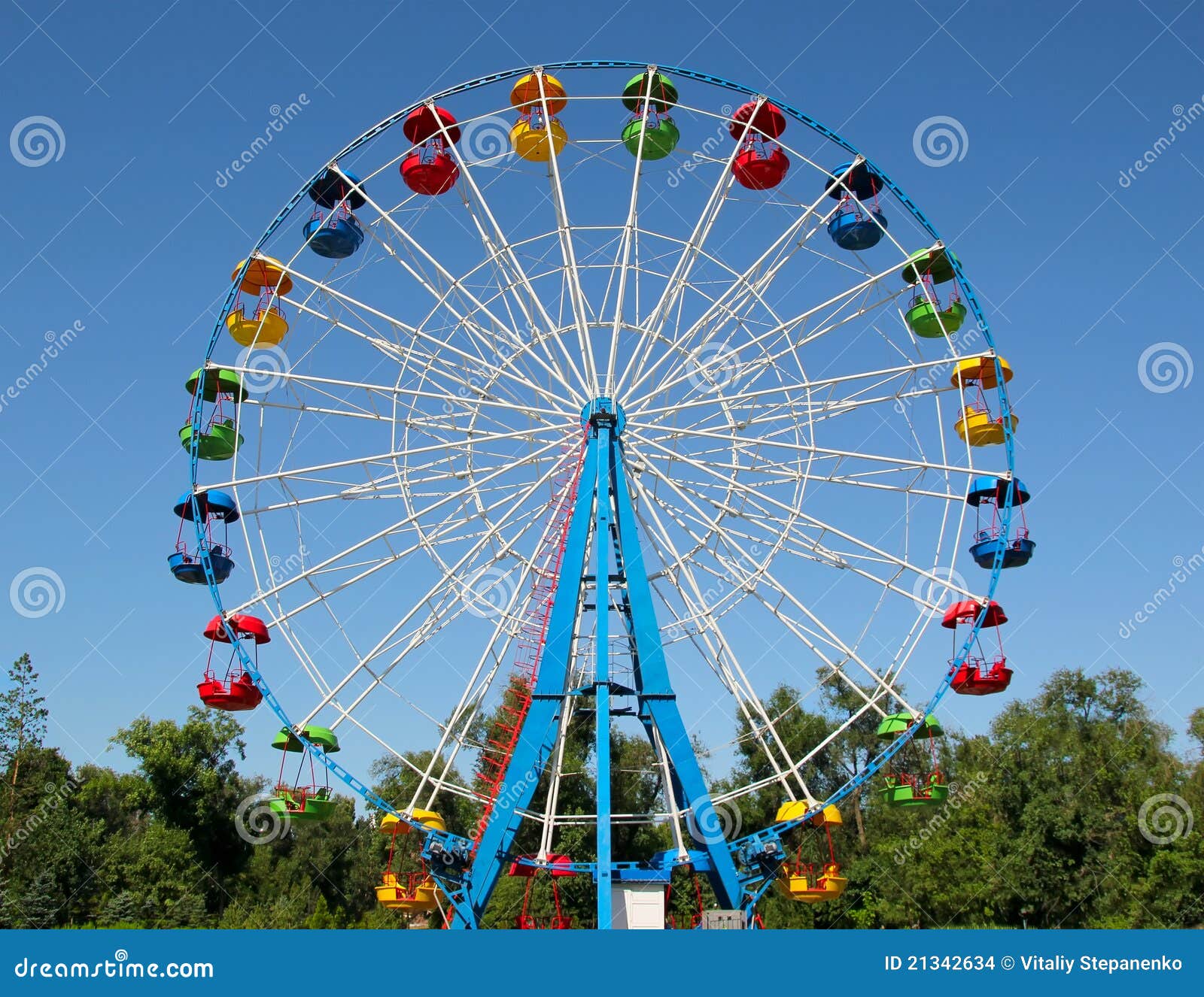 Reuzenrad stock foto. Image of ferris, carnaval, metaal - 21342634