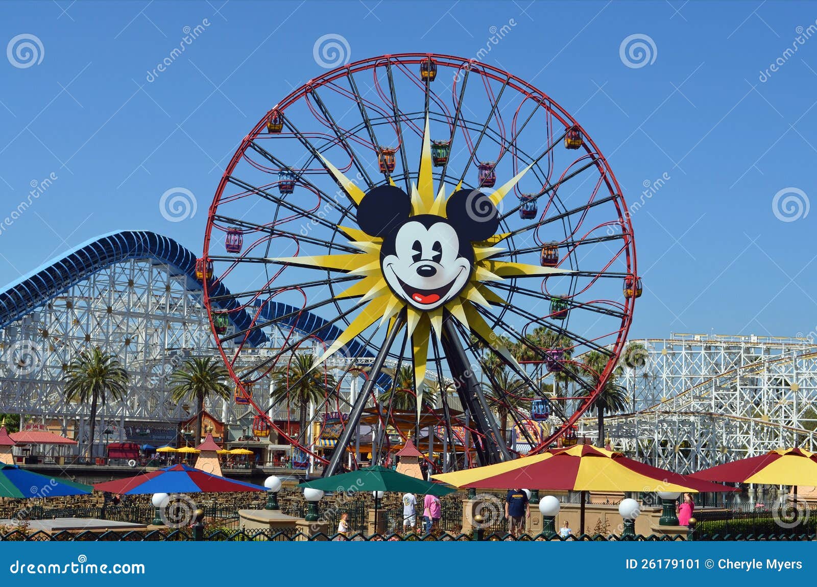 Reuzenrad redactionele foto. Image of mickey, ferris - 26179101