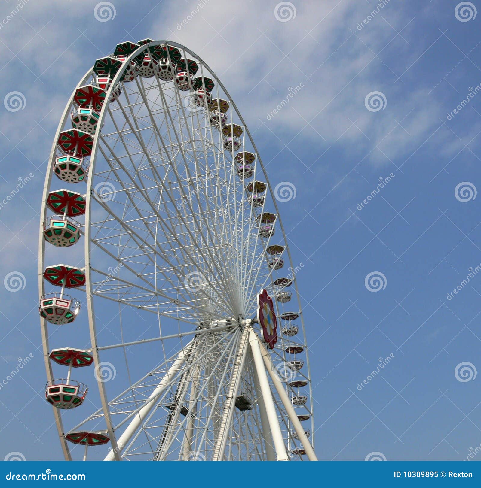 Reuzenrad in Prater Wenen stock afbeelding. Image of carnaval - 10309895