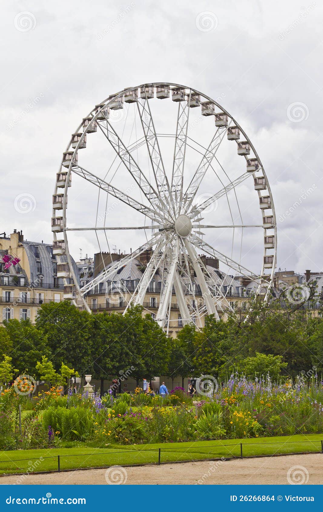 Reuzenrad in Tuin Tuileries. Stock Foto - Image of frans, buiten: 26266864