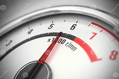 Rev counter, gauge stock illustration. Illustration of field - 27425594