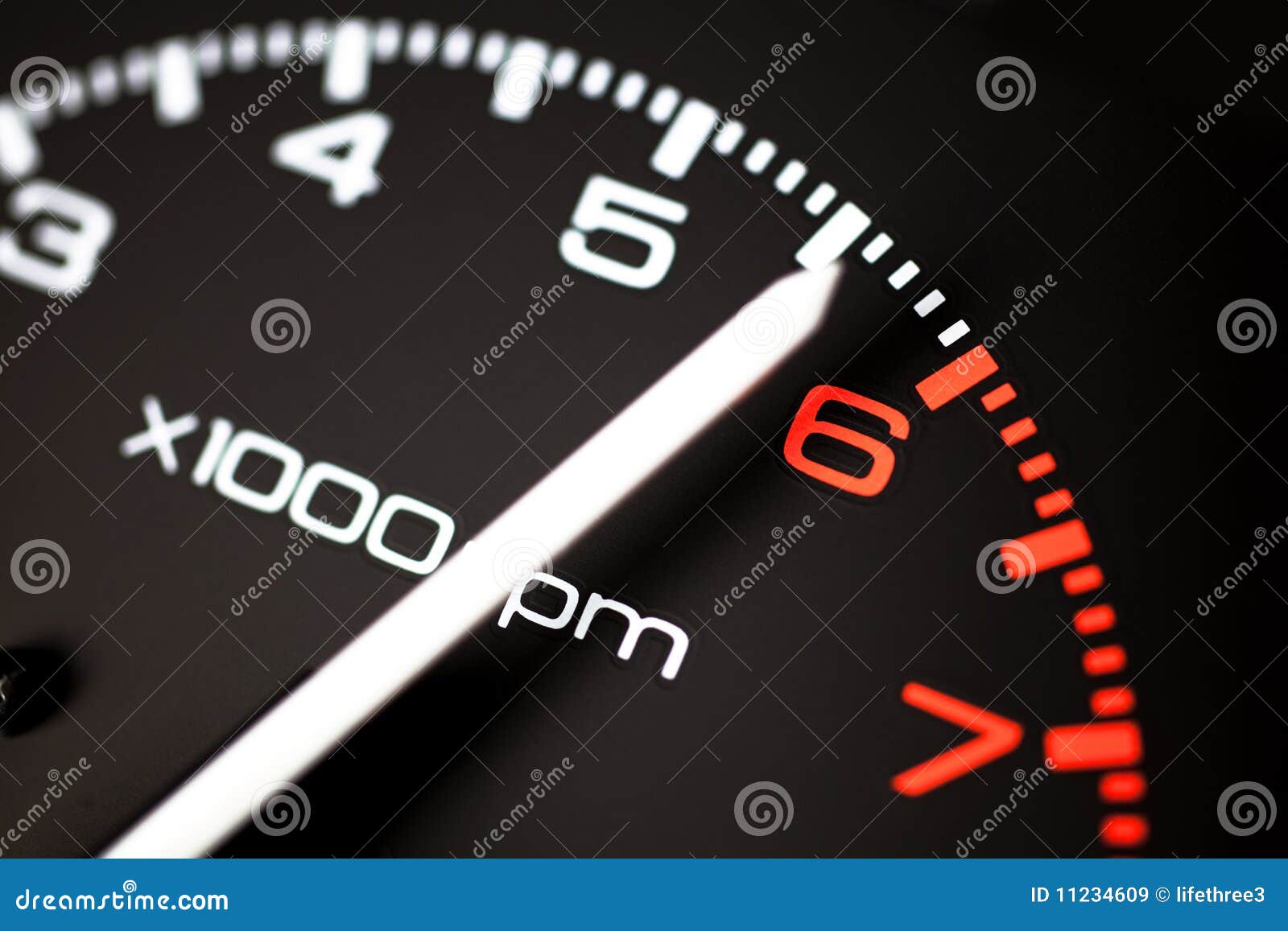 Rev counter tachometer stock image. Image of vehicle - 11234609