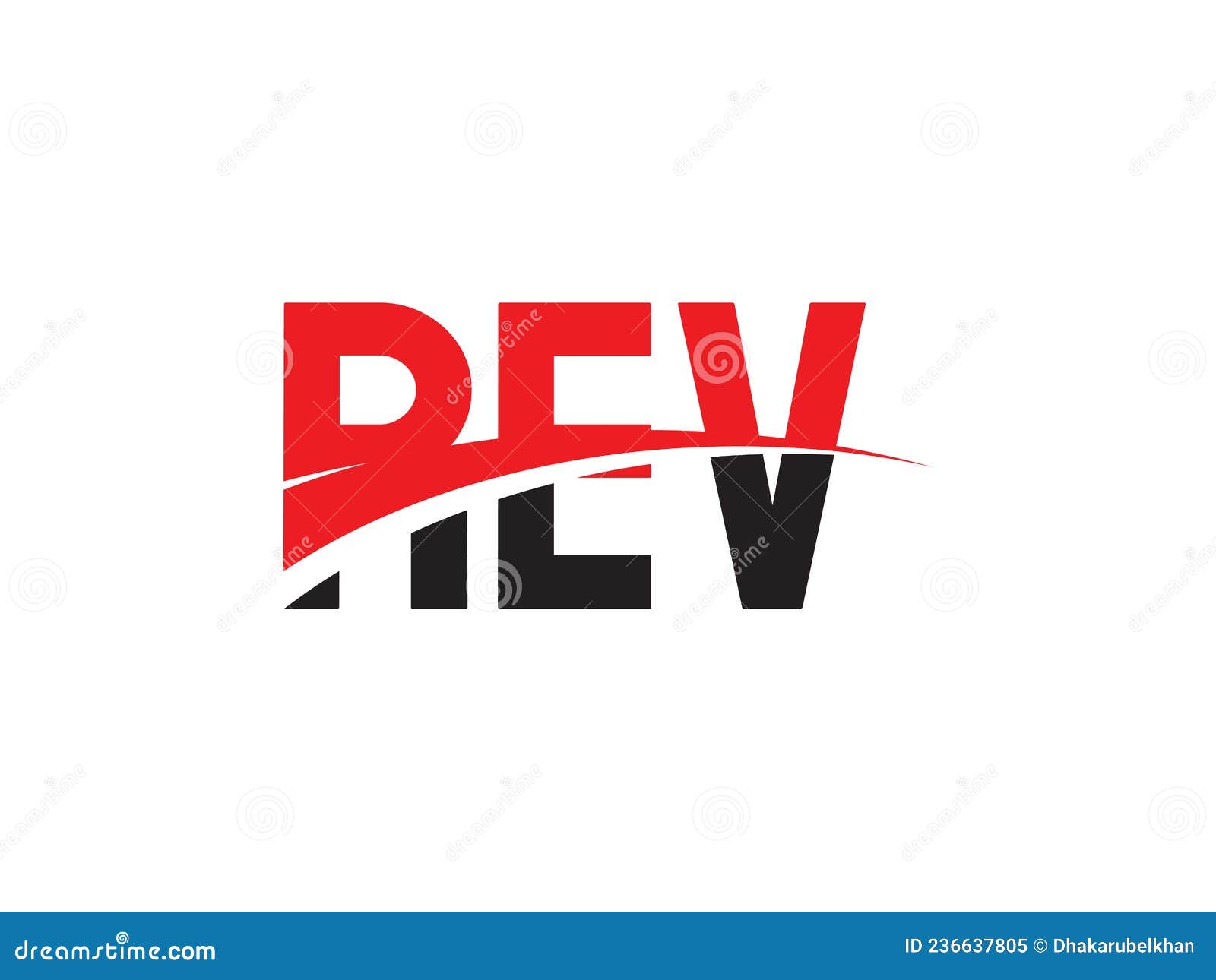 REV Letter Initial Logo Design Vector Illustration Stock Vector ...
