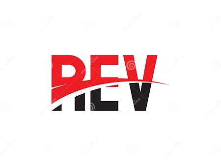 REV Letter Initial Logo Design Vector Illustration Stock Vector ...