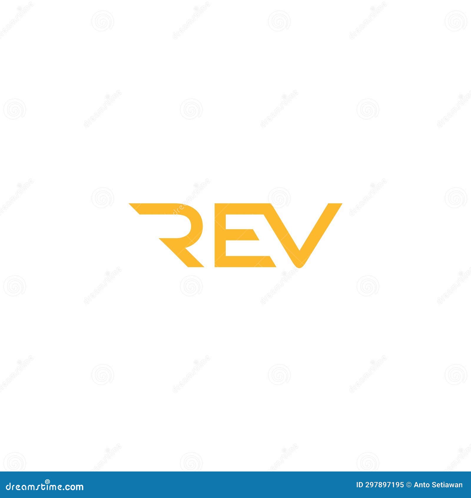 REV Logo Simple and Modern Design Stock Vector - Illustration of ...