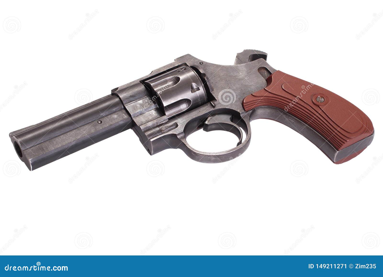 Rev?lver aislado en blanco imagen de archivo. Imagen de accesorios ...