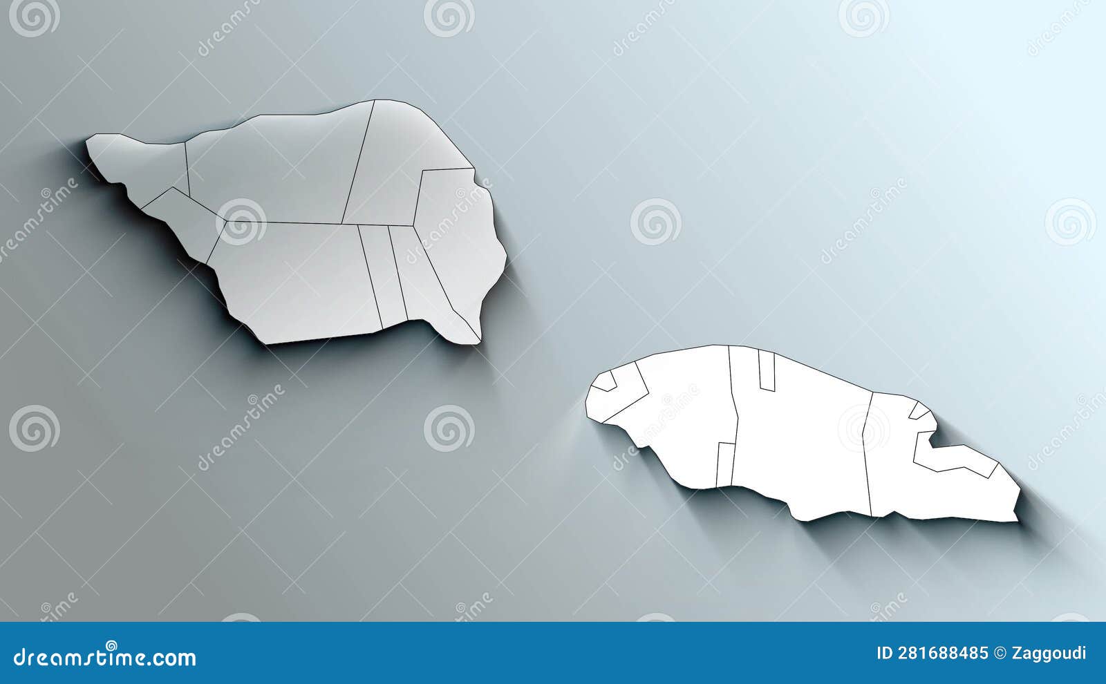 Modern White Map of Samoa with Districts Stock Video - Video of samoa ...