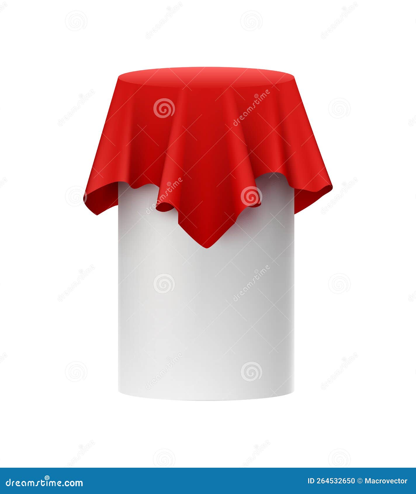 Reveal Red Cloth Composition Stock Illustration - Illustration of ...