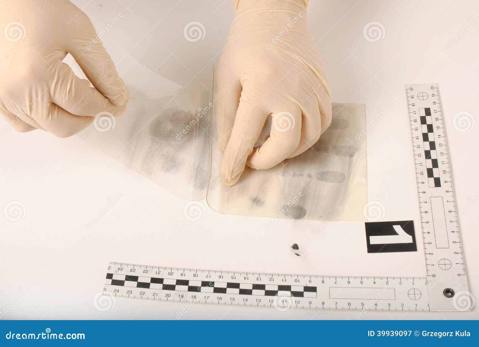 Revealing and Preserving the Fingerprints Stock Image - Image of card ...