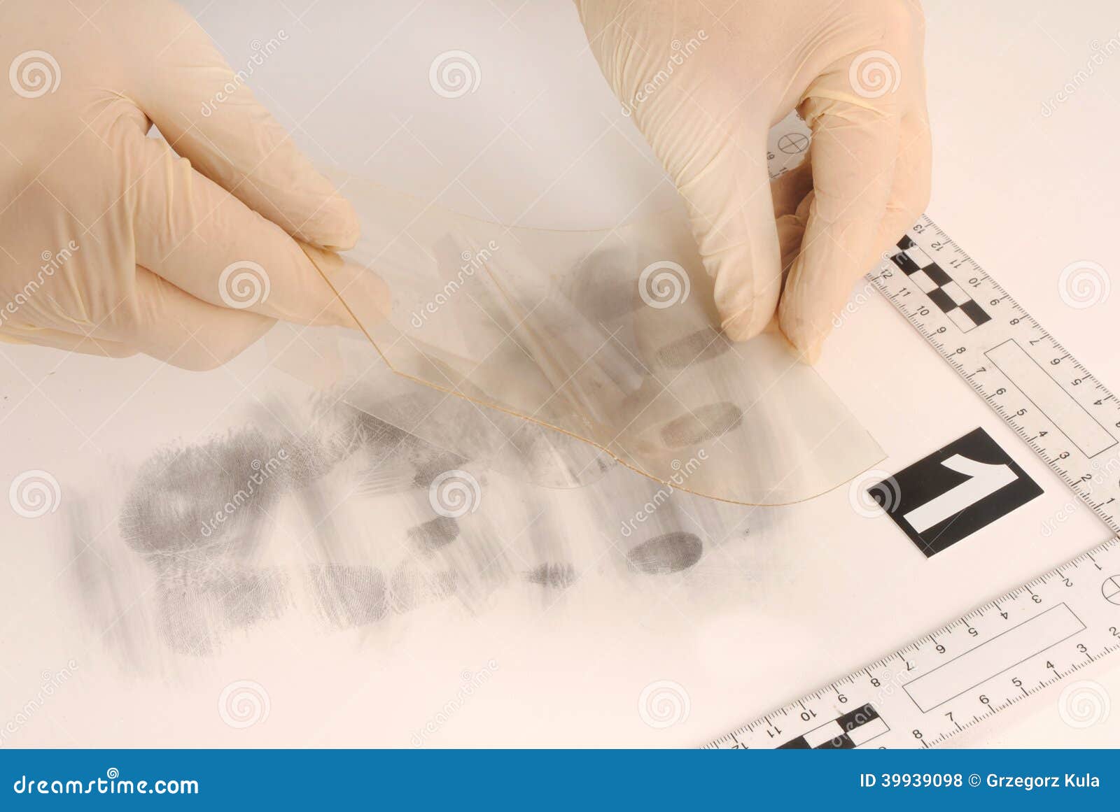 Revealing and Preserving the Fingerprints Stock Photo - Image of ...