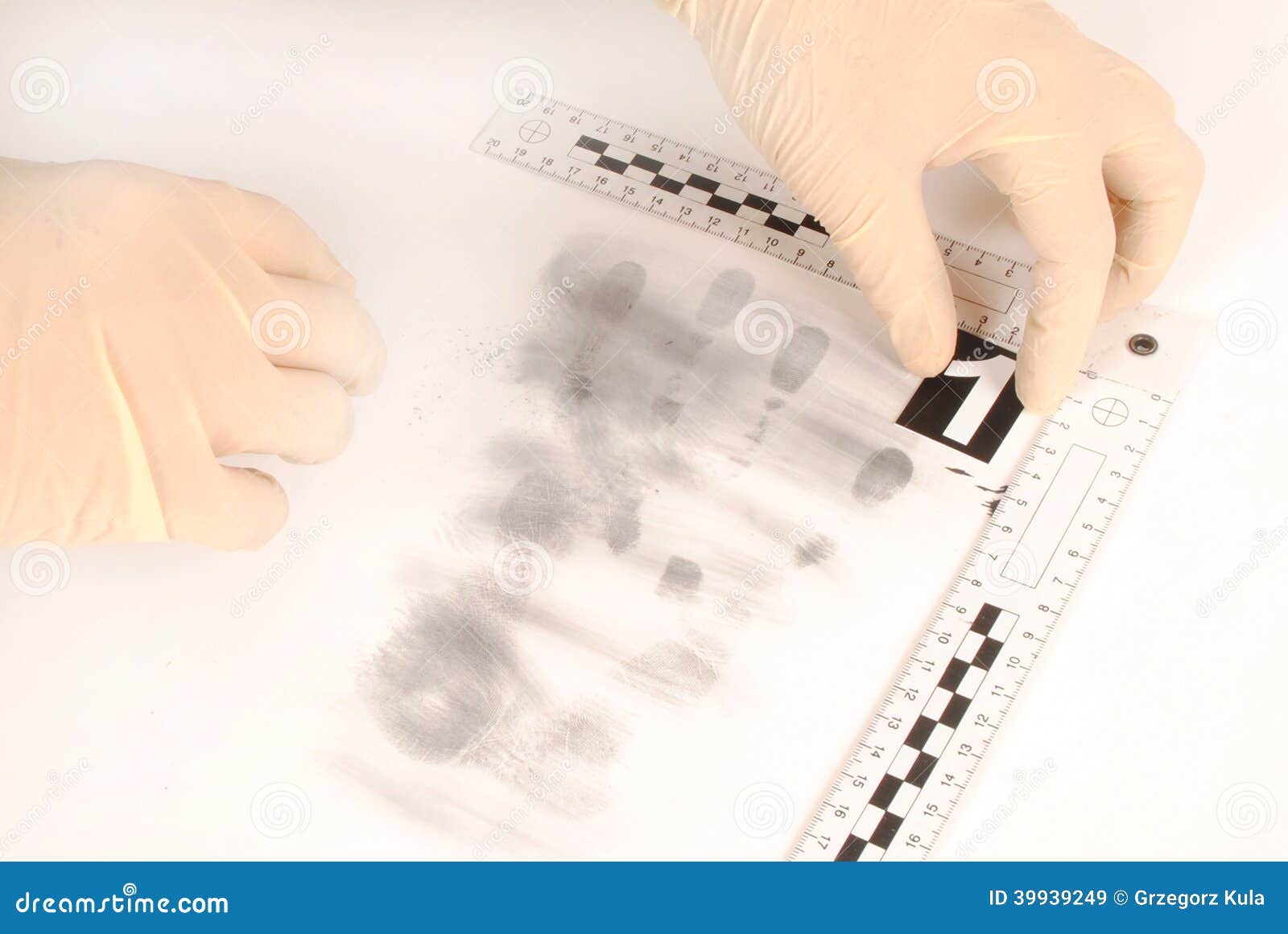 Revealing and Preserving the Fingerprints Stock Image - Image of high ...