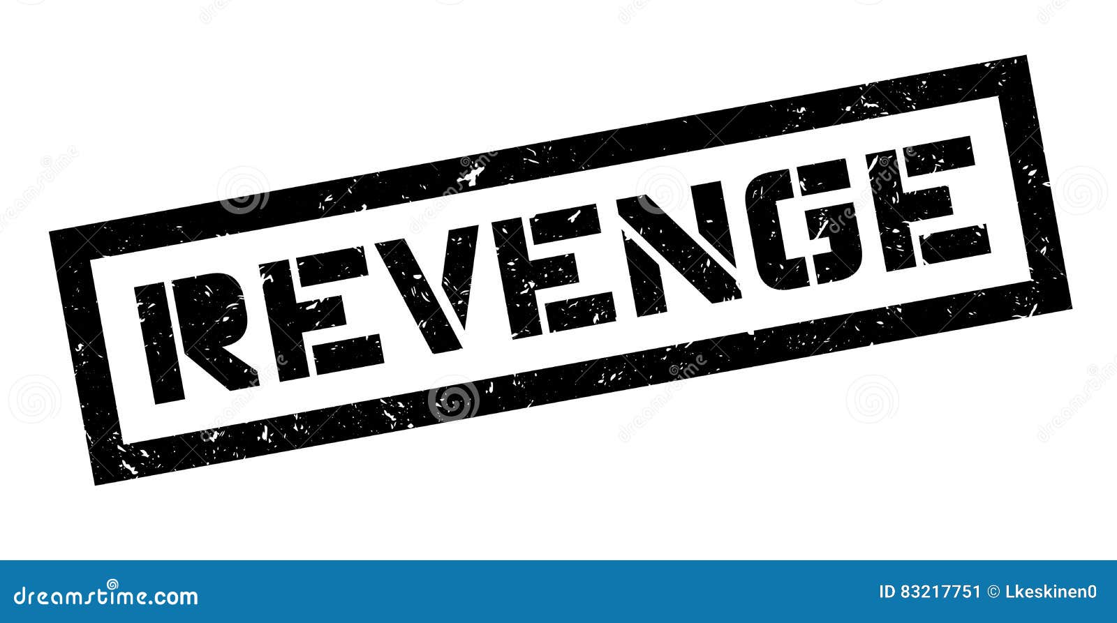 Revenge Red Rubber Stamp Isolated On White. Cartoon Vector ...