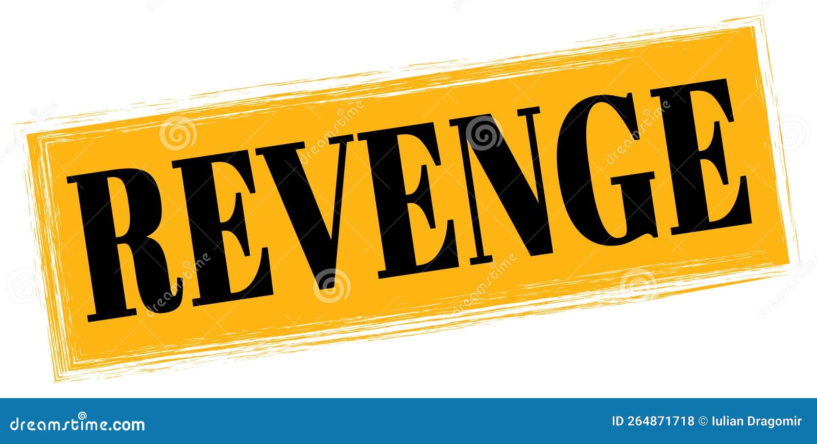 REVENGE Text Written on Orange-black Stamp Sign Stock Illustration ...