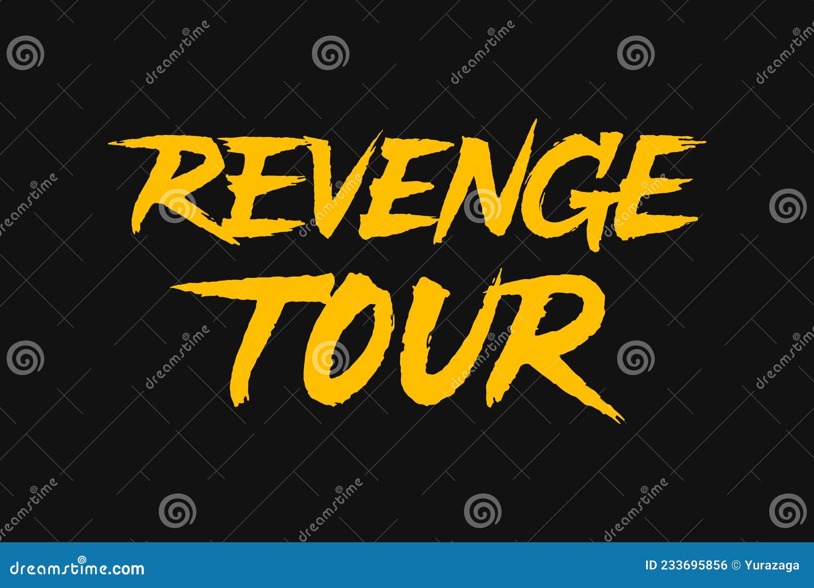 Revenge Tour Lettering Design Stock Vector - Illustration of modern ...