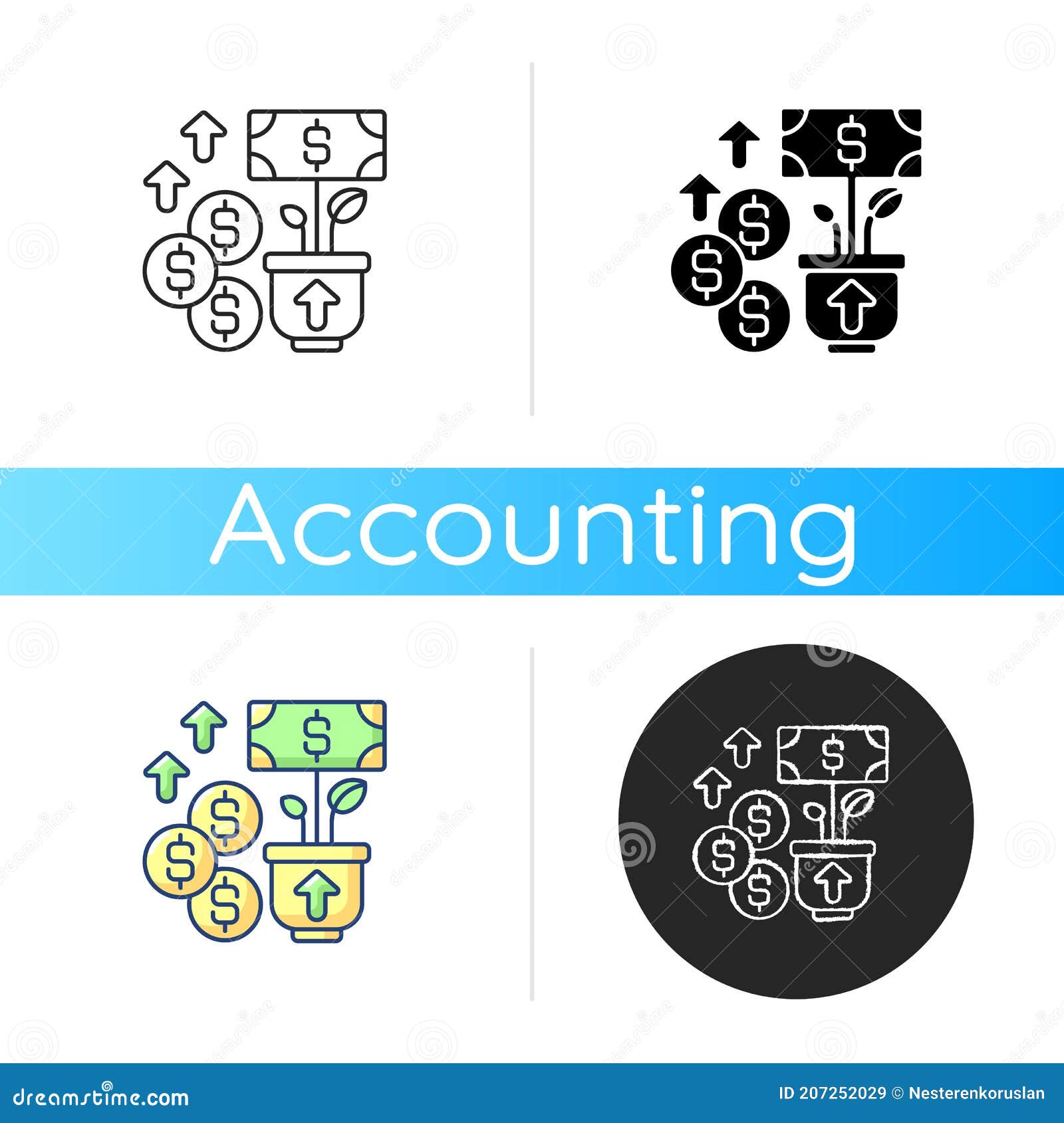 Revenue icon stock illustration. Illustration of wealth - 207252029