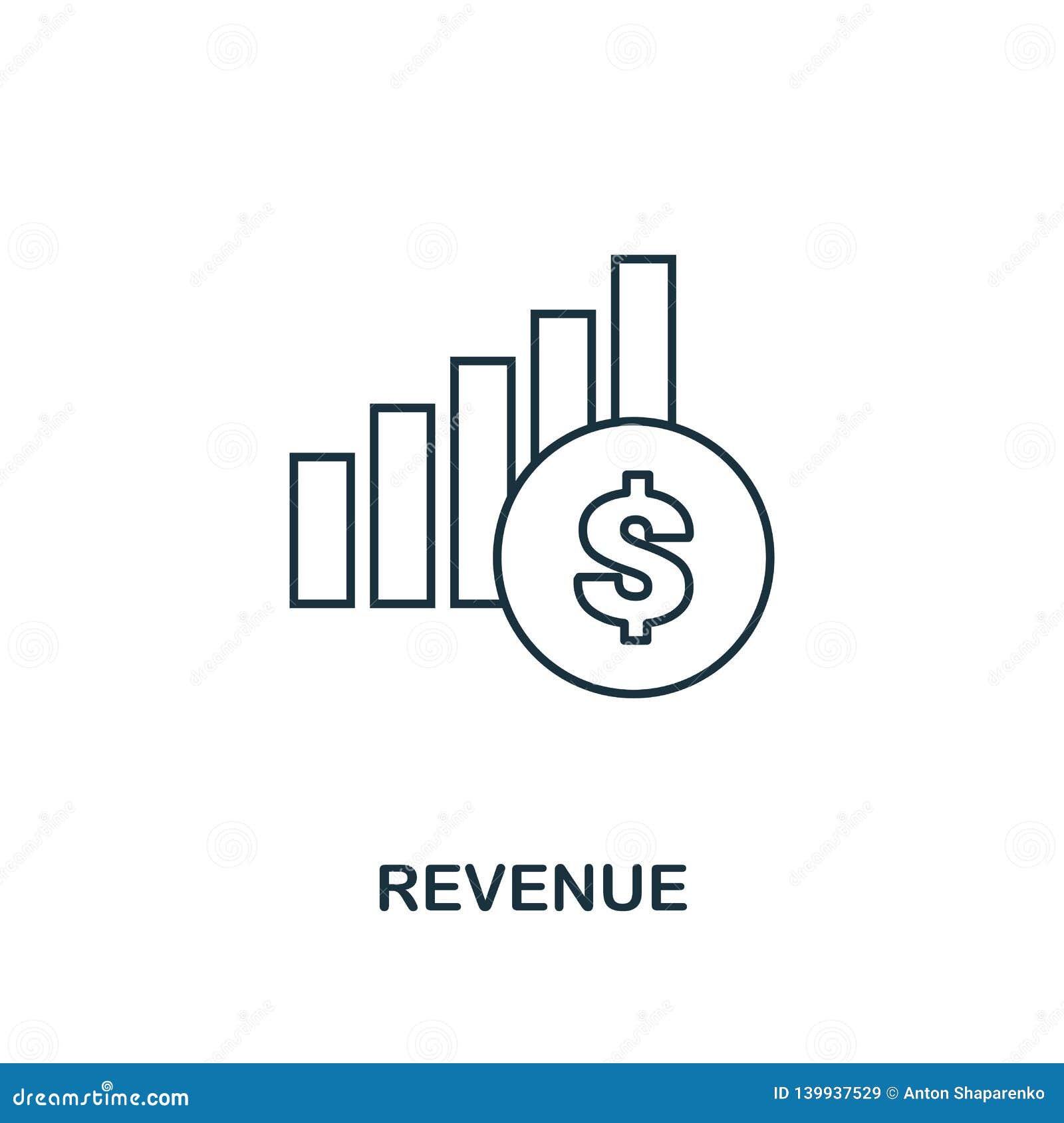 Revenue Outline Icon. Thin Line Element from Crowdfunding Icons ... Revenue Outline Icon. Thin Line Element from Crowdfunding Icons ...