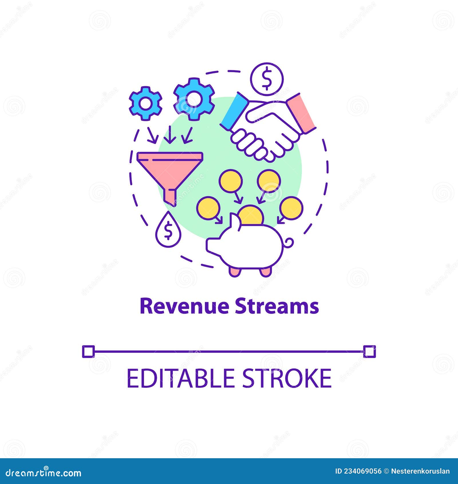 Revenue Streams Concept Icon Stock Vector - Illustration of concept ... Revenue Streams Concept Icon Stock Vector - Illustration of concept ...
