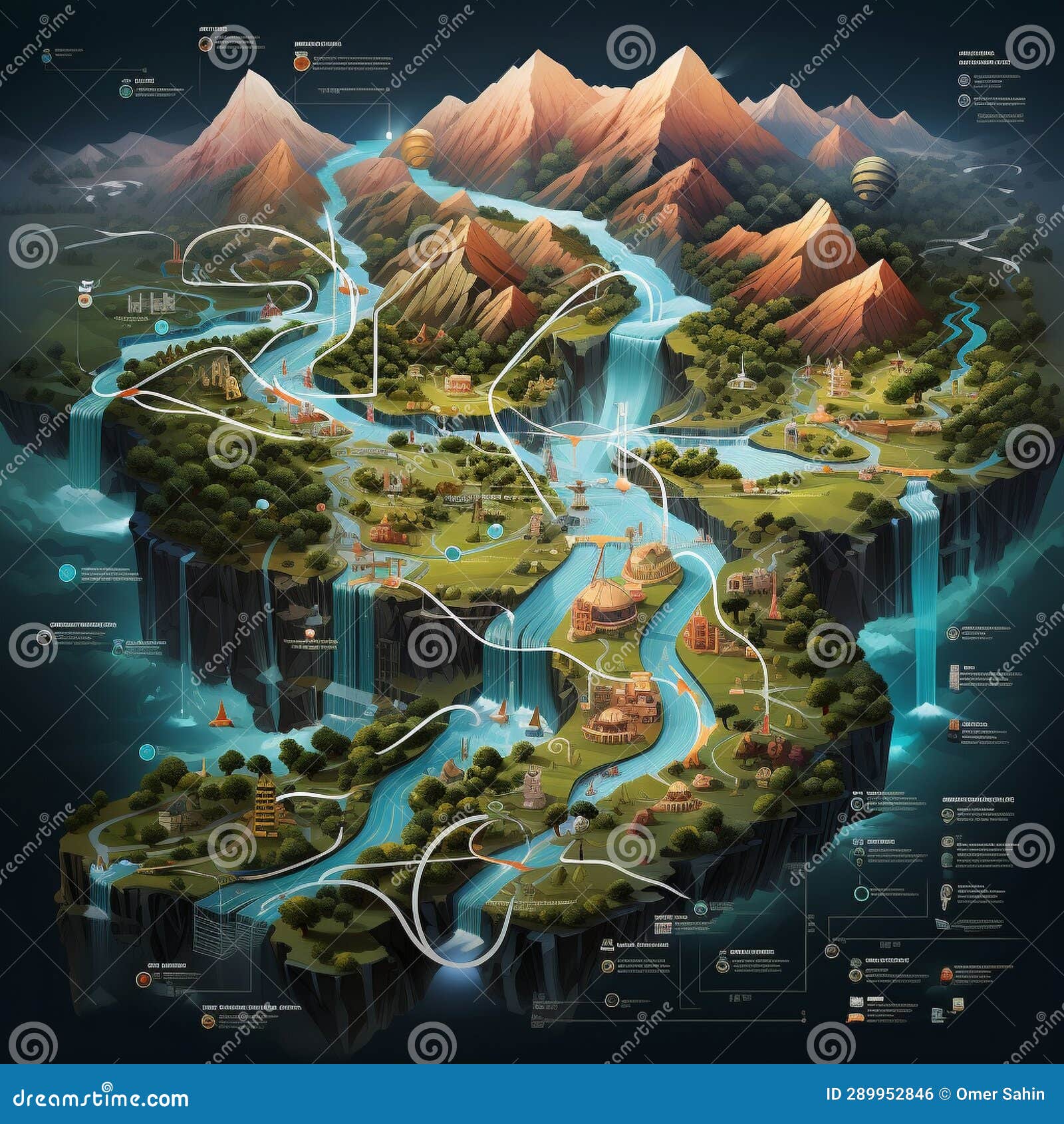 Revenue Streams Flowcharts stock photo. Image of explore - 289952846