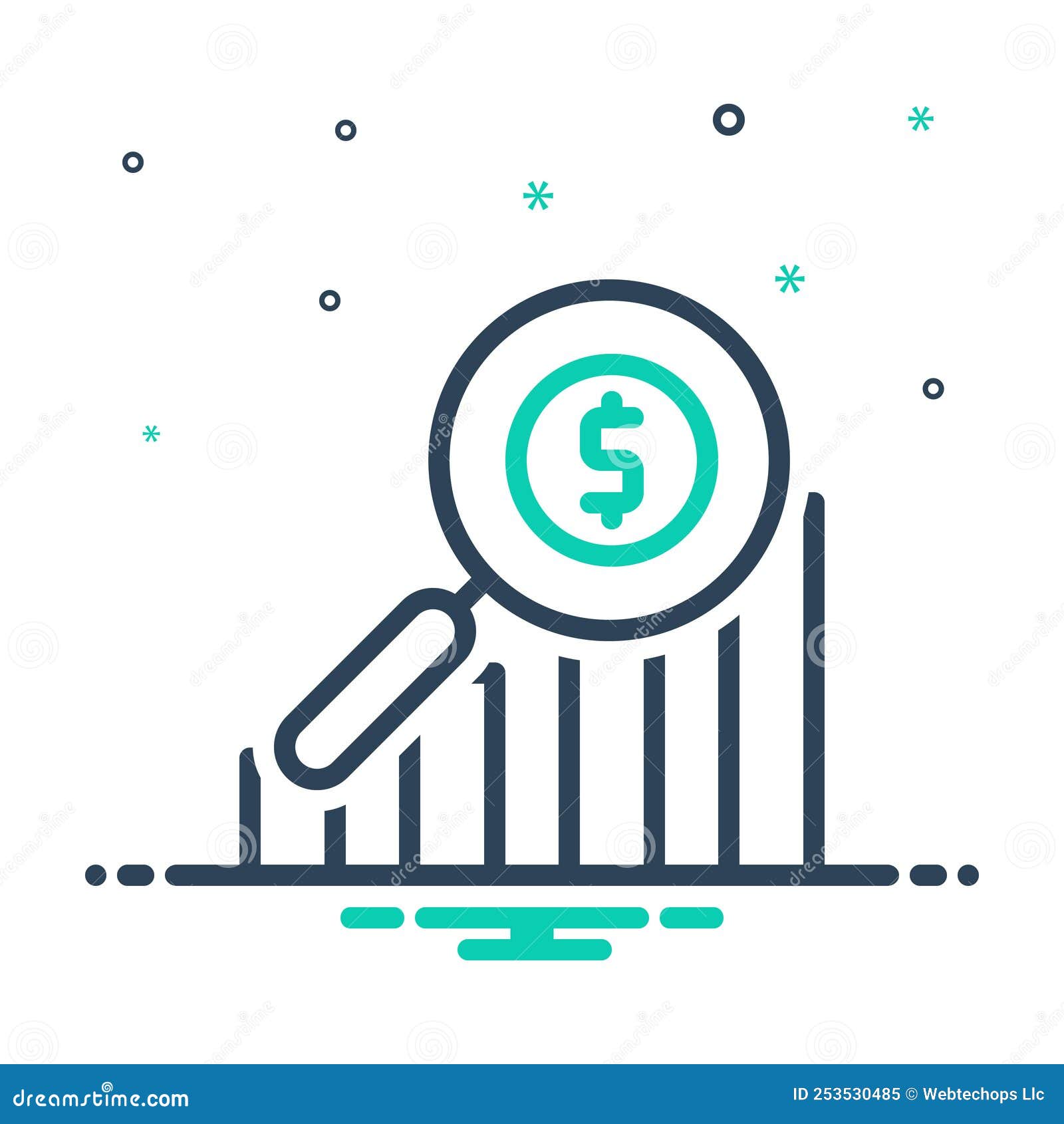Mix Icon for Revenues, Income and Finances Stock Vector - Illustration ...