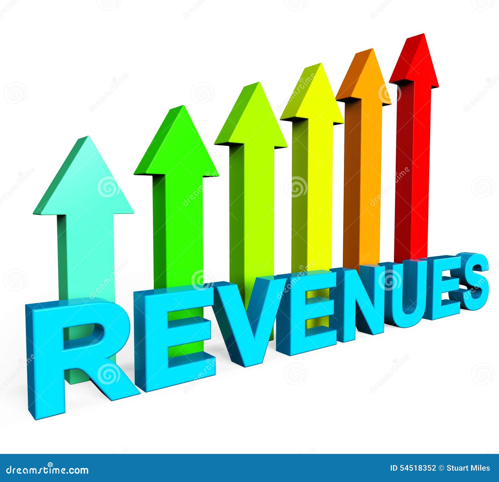 Revenues Increasing Indicates Financial Report and Diagram Stock ...