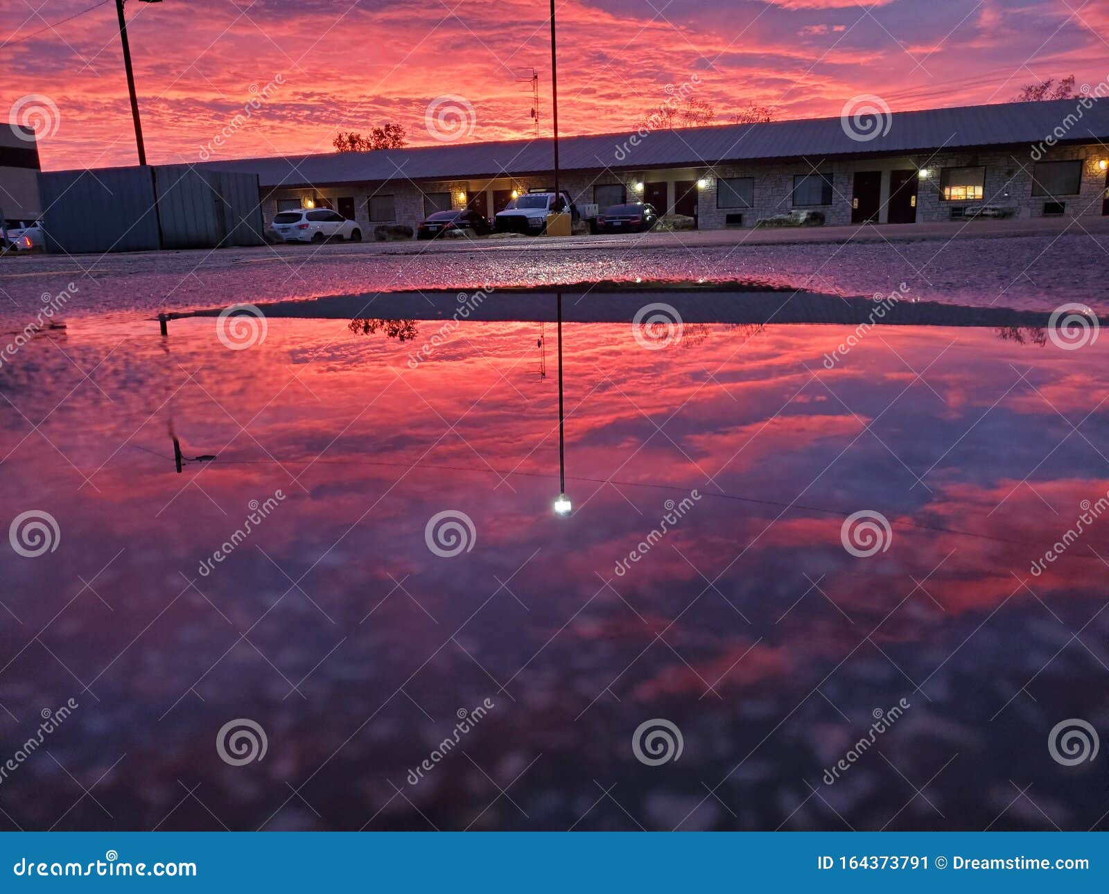 Revere puddle reflection stock image. Image of puddle - 164373791
